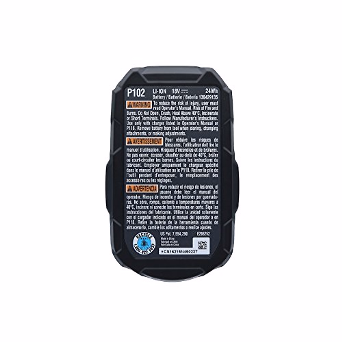 Ryobi 3 Piece 18V One+ Airstrike Brad Nailer Kit (Includes: 1 x P320 Brad Nailer, 1 x P102 2AH 18V Battery, 1 x P117 IntelliPort Dual Chemistry Battery Charger) (Renewed)