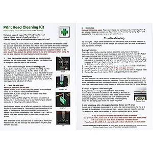 Printhead Hospital Printer Cleaning Kit for Epson Printers - 5oz | Easy to use kit to Clear Printer nozzles | Artisan Photo Workforce WF Ecotank ET