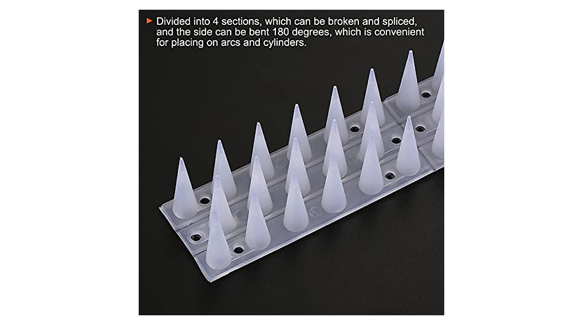 MECCANIXITY Bird Spikes 18 Inch - Humane Outdoor Pest Deterrent