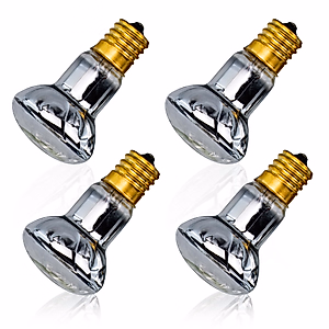 4-Pack Lava Lamp Bulb 25w, 120V R39 E17 25W 4-Pcs Bulb Replacement for Lava Lamps, Glitter Lamps,Incandescent, Yellow, Heat Lamp Reflector Bulbs