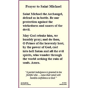 Saint Michael the Archangel Holy Card (10 pack)