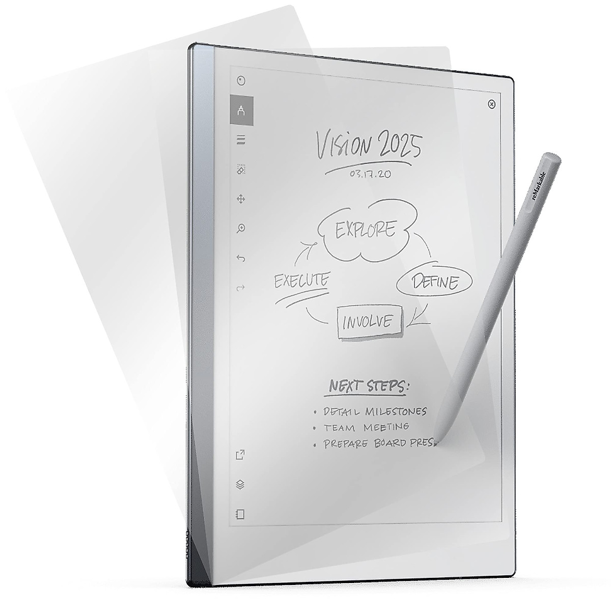 Thankscase Paperfeel Screen Protector Compatible for Remarkable 2 10.3 Digital Paper Tablet, Write, Draw and Sketch Like on Paperfeel, Anti-glare Matte PET Paperfeel Film Screen Protector