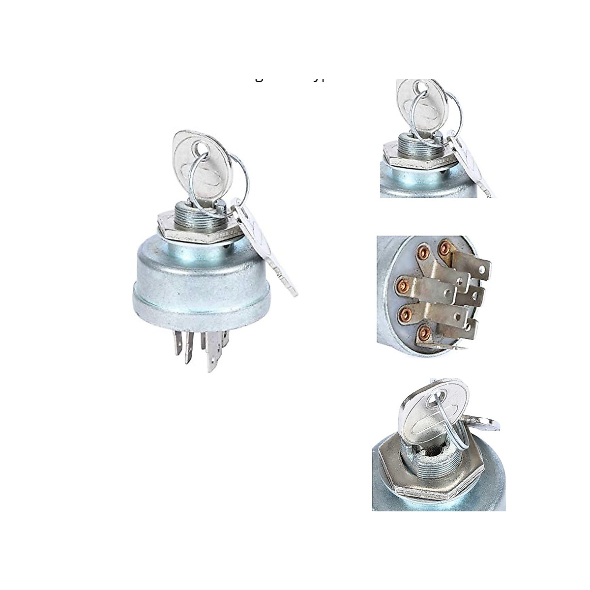 Riding Lawn Mower Ignition Switch Replaces STD365402 725-1717 925-1717 140301 92556 092556MA 092556 532140301 fits Briggs & Stratton Craftsman Husqvarna Murray ayp 4position 7terminal (1 Pack)