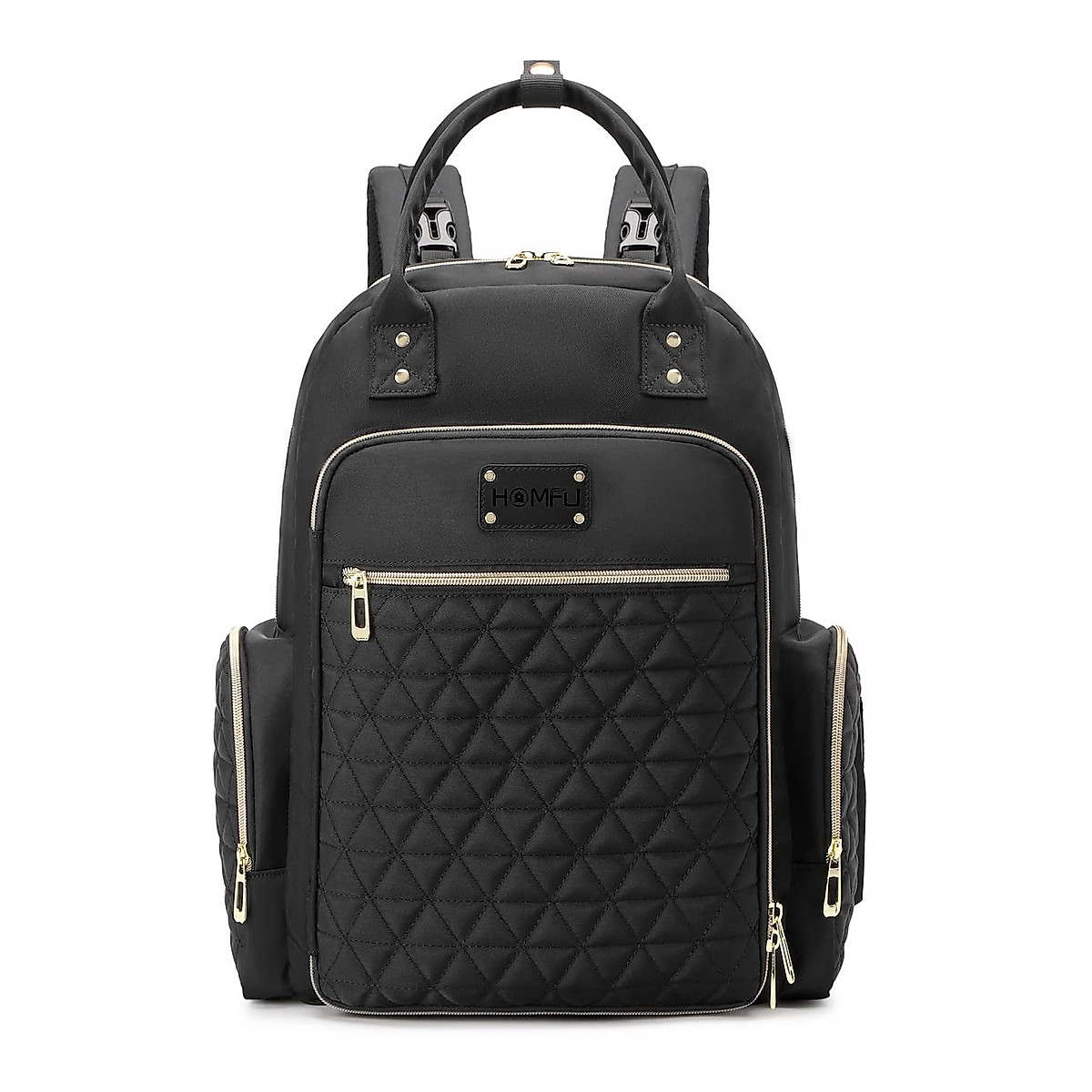 Homfu Diaper Bag Backpack Black Newborn Baby Registry Research Essentials