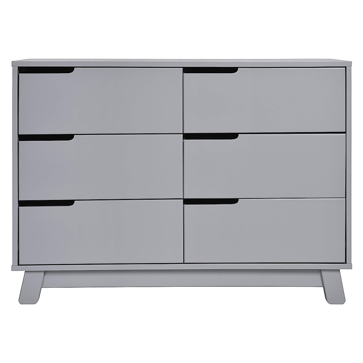 Babyletto Hudson 6-Drawer Assembled Double Dresser in Grey, Greenguard Gold Certified