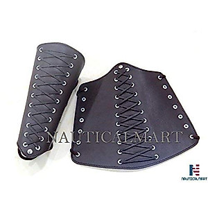 Brown Arm Guard Traditional Archery Leather Bracer