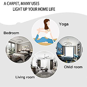 Beach Blue Ocean Area Rug, Transparent Water Waves Non-Slip Carpet, Fluffy Soft Machine Washable Indoor Carpet Suitable for Living Room Bedroom Office Dining Room Boy Girl Room5x6ft