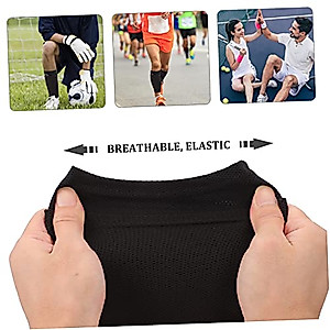 Kisangel 1 Set Shin Pads Indoor Soccer Ball Stropping Kit Soccer for Kids Indoor Soccer Shin Guards Shin Guards Slip in Sports Gear Goalie Pad Legs Protective Board Sports Supply Nylon Calf