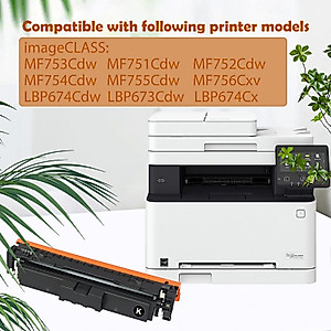 T2TONER 069H Toner Cartridge Remanufactured 069 High Yield Toner Cartridge Compatible for imageCLASS MF753Cdw MF751Cdw LBP674Cdw Printer (Black)