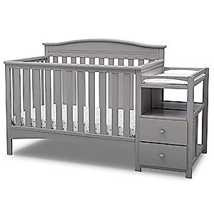 Delta Children Birkley Convertible Crib N Changer, Grey