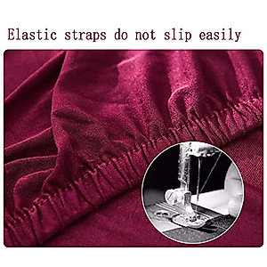 IMYOGI High Stretch Sofa Covers High Stretch Couch Covers L Shape Soft Durable Sofa Slipcovers Solid Color Sectional Machine Washable Furniture Protector for Kids & Pets -Blue-4 Seater+4 Seater