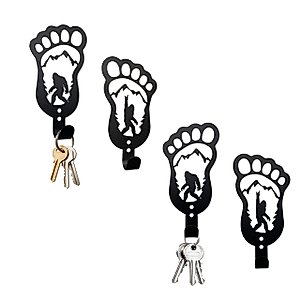 Ecqizer Bigfoot Yard Decor Strikingly Intricate Sasquatch Gang Garden Statue Bigfoot Hooks for Garden Ideal Bigfoot Family Wall Pediment for Home Perfect Bigfoot Sasquatch Gifts