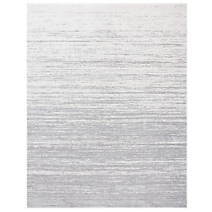 SAFAVIEH Adirondack Collection Area Rug - 9' x 12', Light Grey & Grey, Modern Ombre Design, Non-Shedding & Easy Care, Ideal for High Traffic Areas in Living Room, Bedroom (ADR113C)