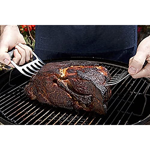 Grill Gods Meat Claws - Stainless Steel Smoker Accessories - Ultra-Sharp Meat Shredder will Easily Tear up Pulled Pork, Chicken, and Brisket - with Heat Resistant Handles