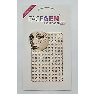 150 PCS GOLD Face Gems Adhesive Glitter Jewel Tattoo Sticker Festival Rave Party Body Make Up - Z1KAZ08GOL