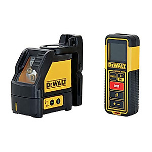 DEWALT TSTAK Laser Level & Laser Measure Tool Kit, Cross Line (DW0889CG)