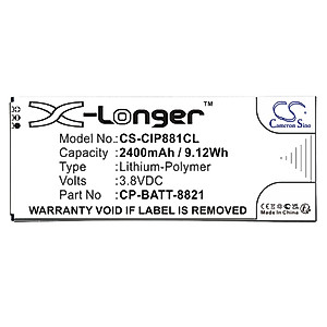 Enyuly 2400mAh Replacement Battery for 8800 GP-S10-374192-010H CP-BATT-8821 74-102376-01 (3.8V)