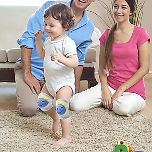 Littryee Baby Knee Pads for Crawling, Breathable Baby Knee Protector Pads, High Elastic Sponge Knee Protector, Anti-Slip Baby Knee Pads Unisex Infant Kneepads for Crawling and Learning to walk