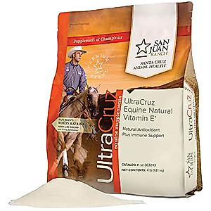 UltraCruz Equine Natural Vitamin E Supplement for Horses, 4 lb, Powder (158 Day Supply)