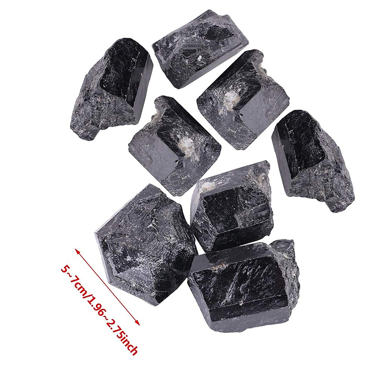 1 Pcs Black Quartz, Tormalina Nera Turmalina Negra Piedra Crystal Tourmaline Rough Rock Mineral Healing Stone