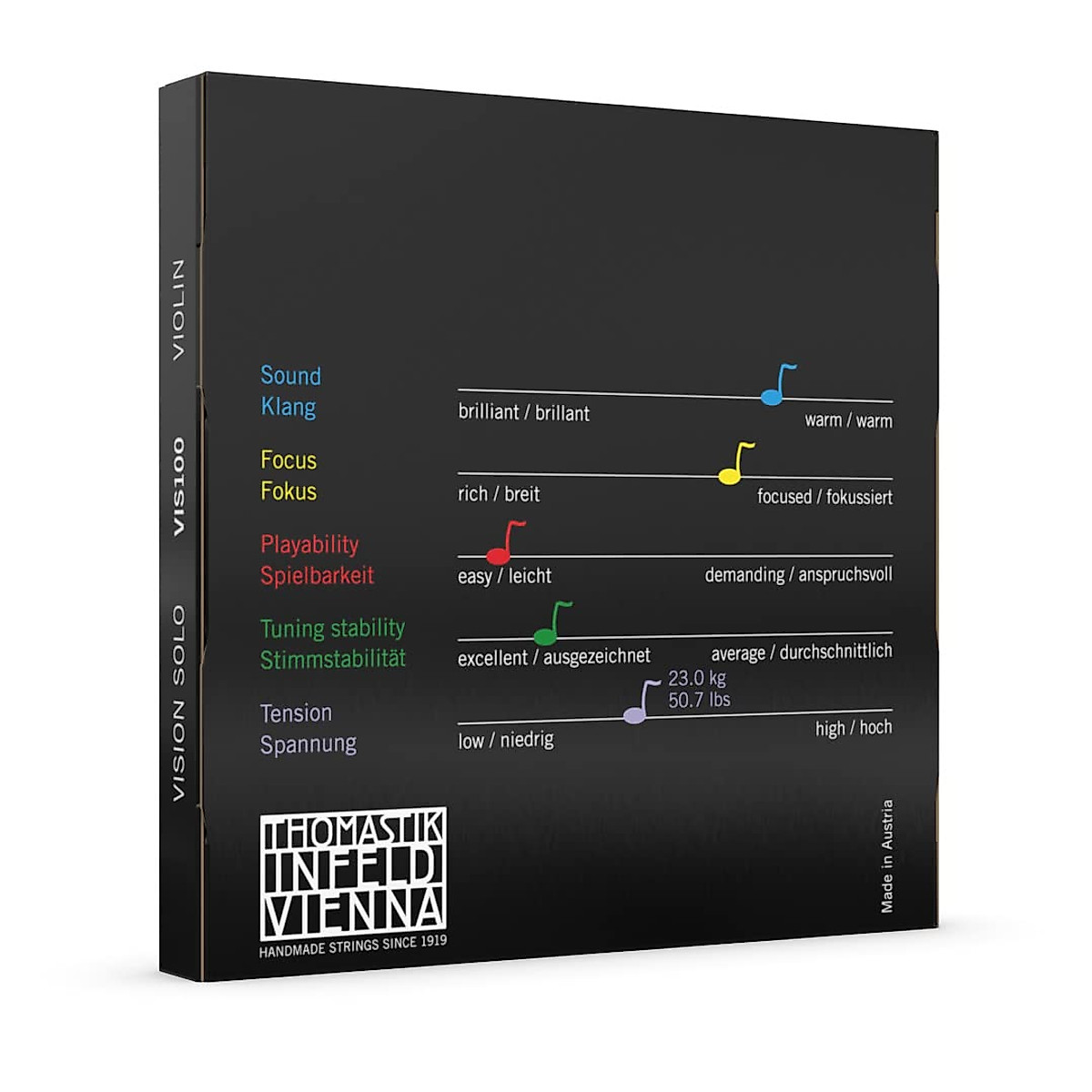 Thomastik-Infeld Vision Solo Violin Set - 4/4 Scale - No. VIS100