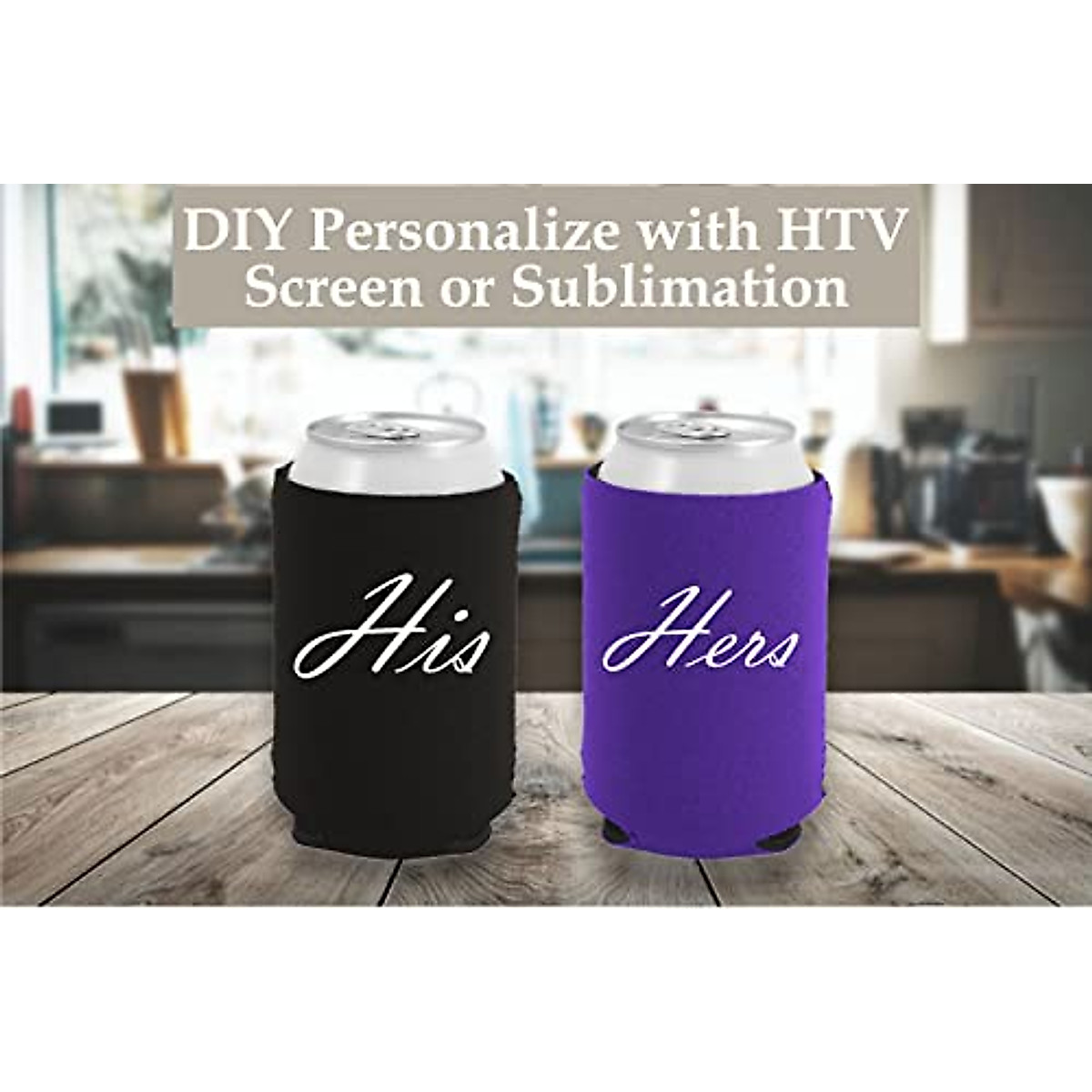 Blank Magnetic Can Coolie (6 Pack, Various)