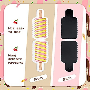 24 Pcs Magnetic Bookmarks Cute Bookmarks for Kids Summer Bookmarks Ice Cream and Cold Drink Theme Double Magnet Page Markers Bookmarks for Women Girls Students Teacher End of Year Student Gifts