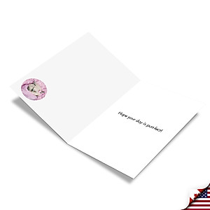 The Best Card Company Birthday Greeting Card with 5 x 7 Inch Envelope (1 Card) Bday Fluffy Furballs C7168ABDG