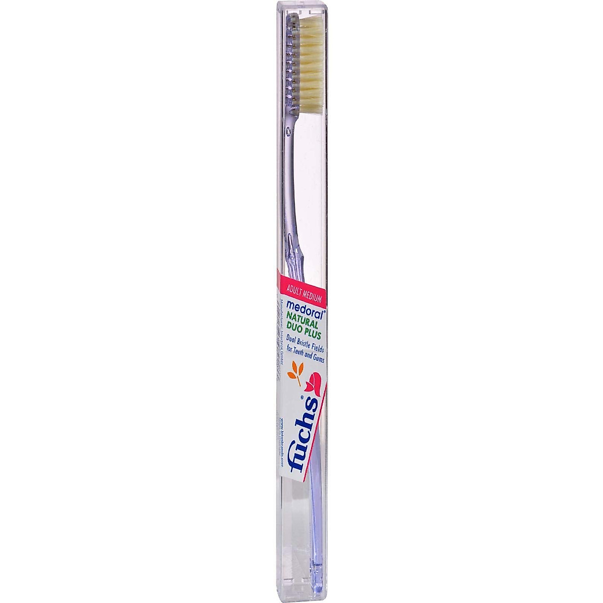 Fuchs Adult Medium Medoral Natural Duo Plus Toothbrush