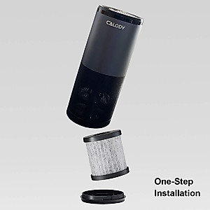 CALODY E-L2 Portable HEPA Air Purifier Replacement Filter, 3-in-1 Pre-Filter, H13 True HEPA Filter, Activated Carbon Filter, Pack of 1