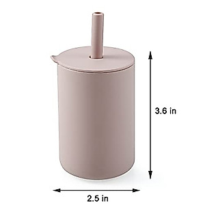 PandaEar Baby Infant Mini Silicone Training Cup| Drinking Bottle, Spill Proof| BPA Free Unbreakable 4 Months + (Pink)