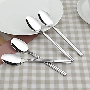 Saedy 12-Piece Tea Spoon Set, Small Coffee Spoon Stainless Steel, 6-Inch