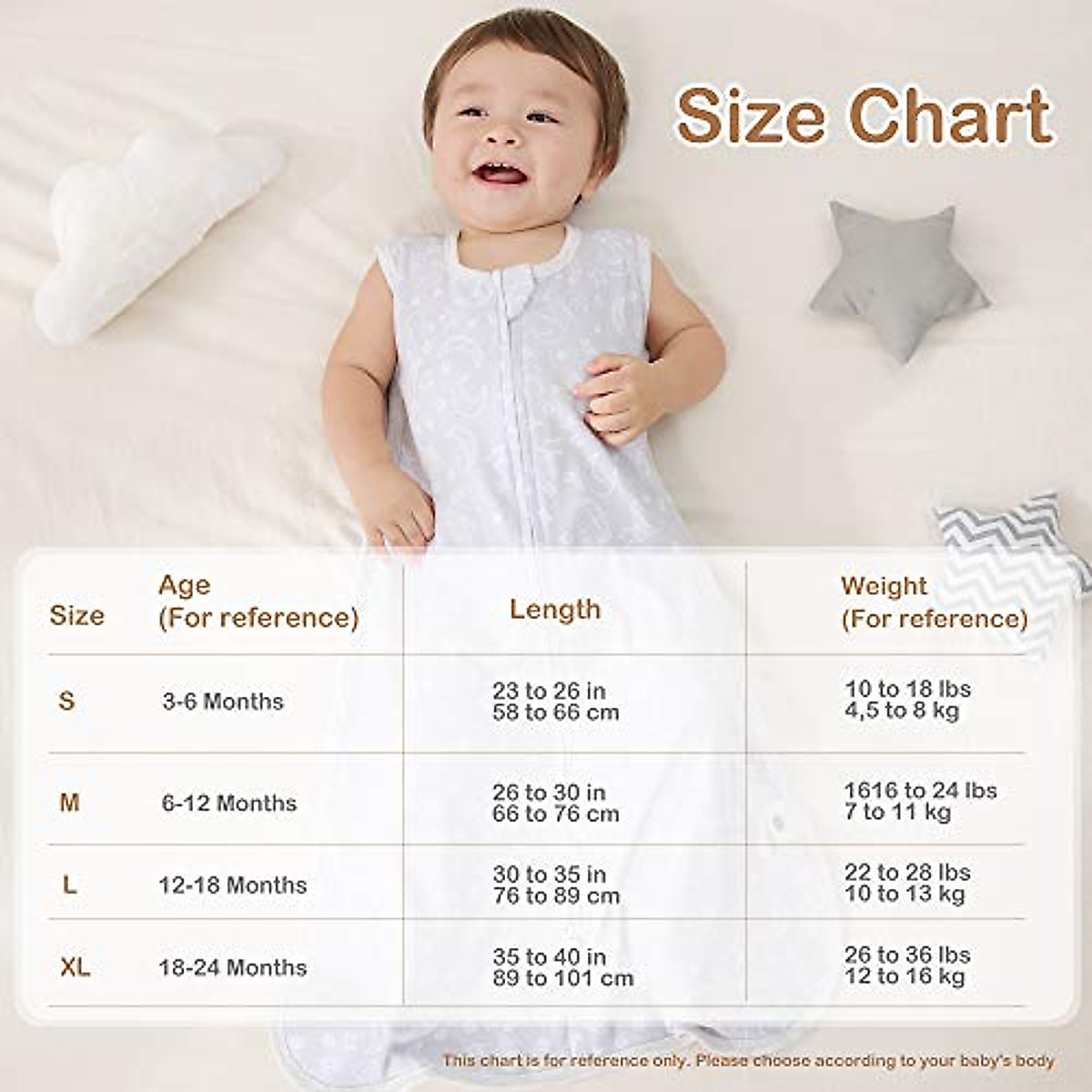 MioRico 1.0 Tog Sleep Sack for Babies 0-6 Months | Lightweight and Soft Wearable Blanket for Babies 3-6 Months | Organic Infant Sleeping Bag with 2-Way Zip