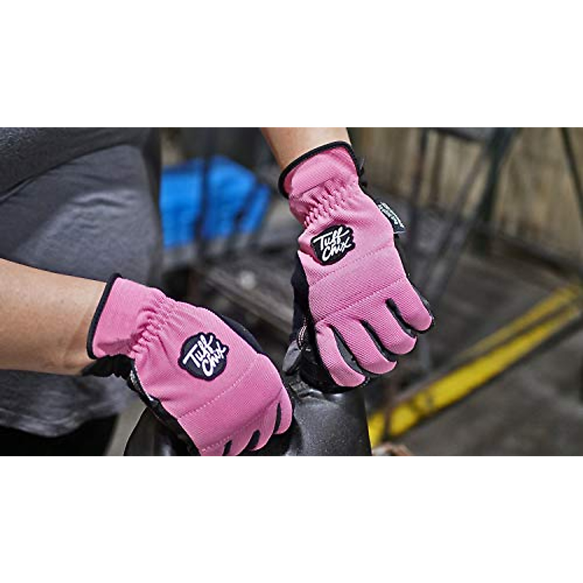 Ironclad Tuff Chix Women's Work Gloves TCX, Designed for Women's Hands, Performance Fit, Durable, Machine Washable, (1 Pair), X-LARGE Pink
