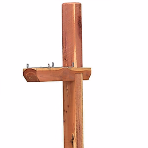 Architectural Mailboxes DPKX00AM Deluxe Drive-in Post, Aromatic Cedar