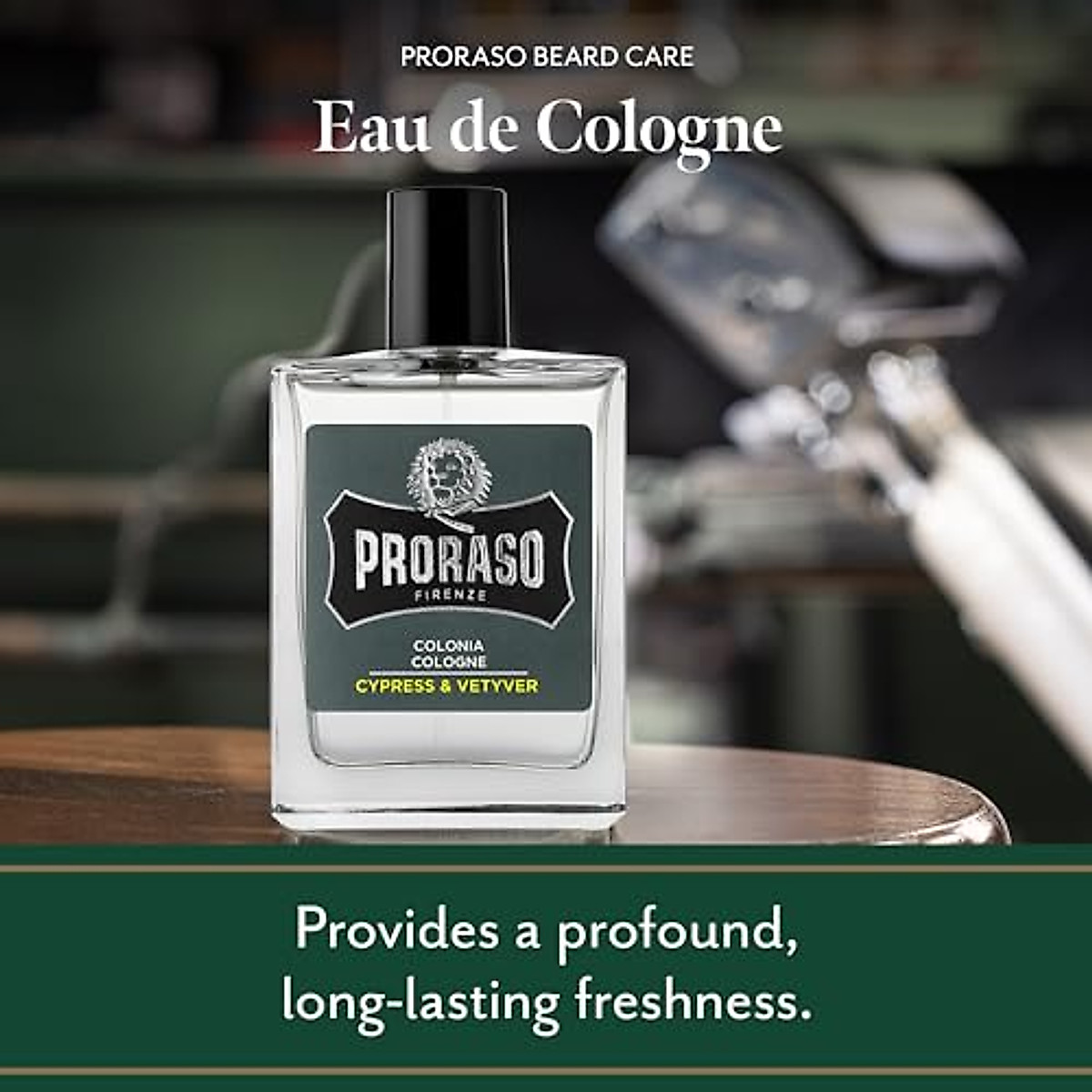 Proraso Eau De Cologne, Cypress and Vetyver, 3.4 Fl Oz