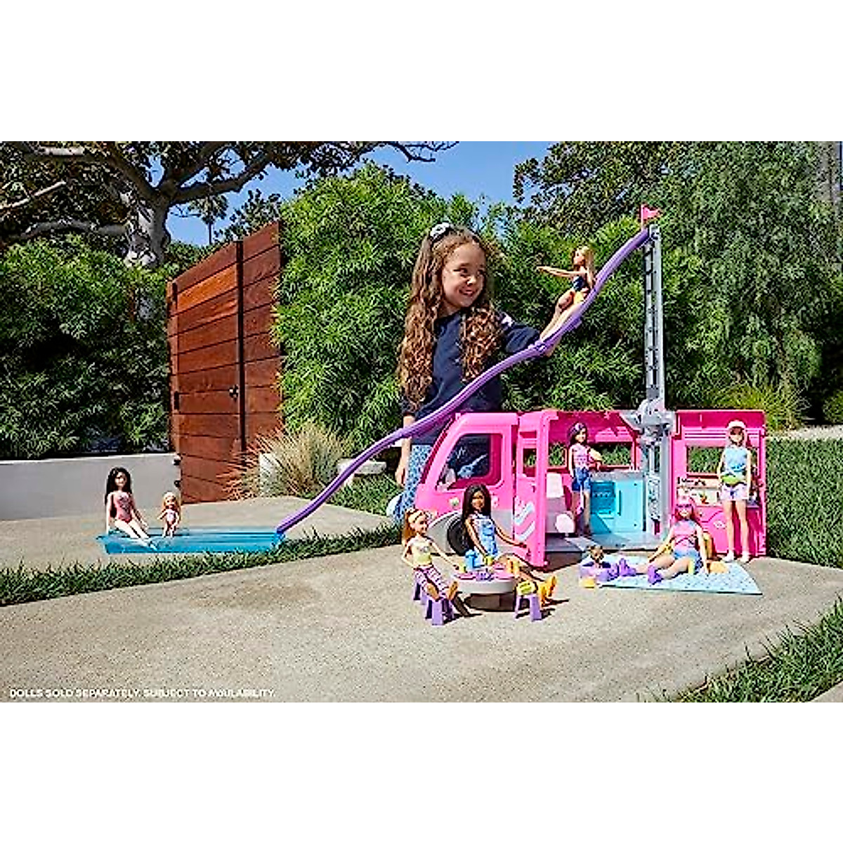 Barbie It Takes Two Stacie Doll & Accessories, Camping Playset with Doll, Pet Tent, Puppy, Sticker Sheet & Accessories