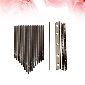 Healifty Kalimba 17 Key Kalimba Keys Parts 17 Note Key Replacement Kit Thumb Piano African Kalimba Keys for DIY Kalimba Mbira Thumb Piano Kalimba Replacement Keys Kalimba Instrument