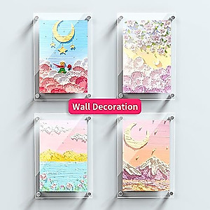 Acrylic Sheets Clear Plexiglass Board 4"x6" 2mm Thick 20 Packs Transparent PET Sheets with Protective Film and Protective Corners for Craft, Sign, Picture Frame Replacement, DIY Display Projects