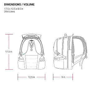 SwissGear 2769 ScanSmart Laptop Backpack, Black, 17.5-Inch