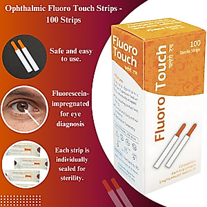 Ophthalmic Fluoro Touch Strips - 100 Strips by KASHSURG
