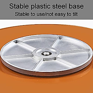Brown Glass Rotating Serving Plate Serving Turntable, Lazy Susan Turntable For Kitchen Dining Table, Large Rotating Serving Turntable With Aluminum Alloy Silent Bearing, 23in/27in/31in/35in/38in (Siz