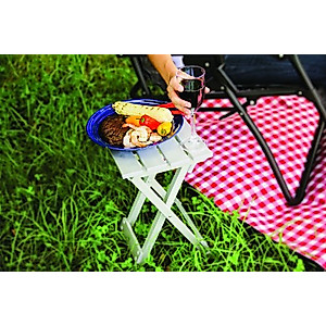 Camco 51890 Aluminum Fold-Away Side Table - Small