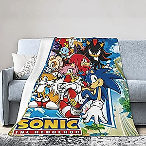 HUJIAN Cartoon Blanket Ultra-Soft Throw Blanket Air Conditioner Blanket Micro Fleece Blanket Light Weight Blanket for Bed Couch Living Room 50''X40''