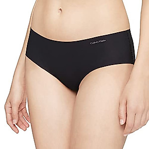 Calvin Klein Women's Invisibles Seamless Hipster Panties, 3 Pack, Speakeasy/Light Caramel/Black, Medium