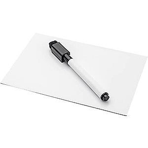 Barska Key Lock Wall Mount Small Security Magnet Erase Pad, Shelf, Stickers Medical Cabinet, White