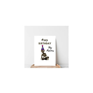 "Happy Birthday My Precious" Gollum Birthday Greeting Card, 7x5 inch Card with Envelope.