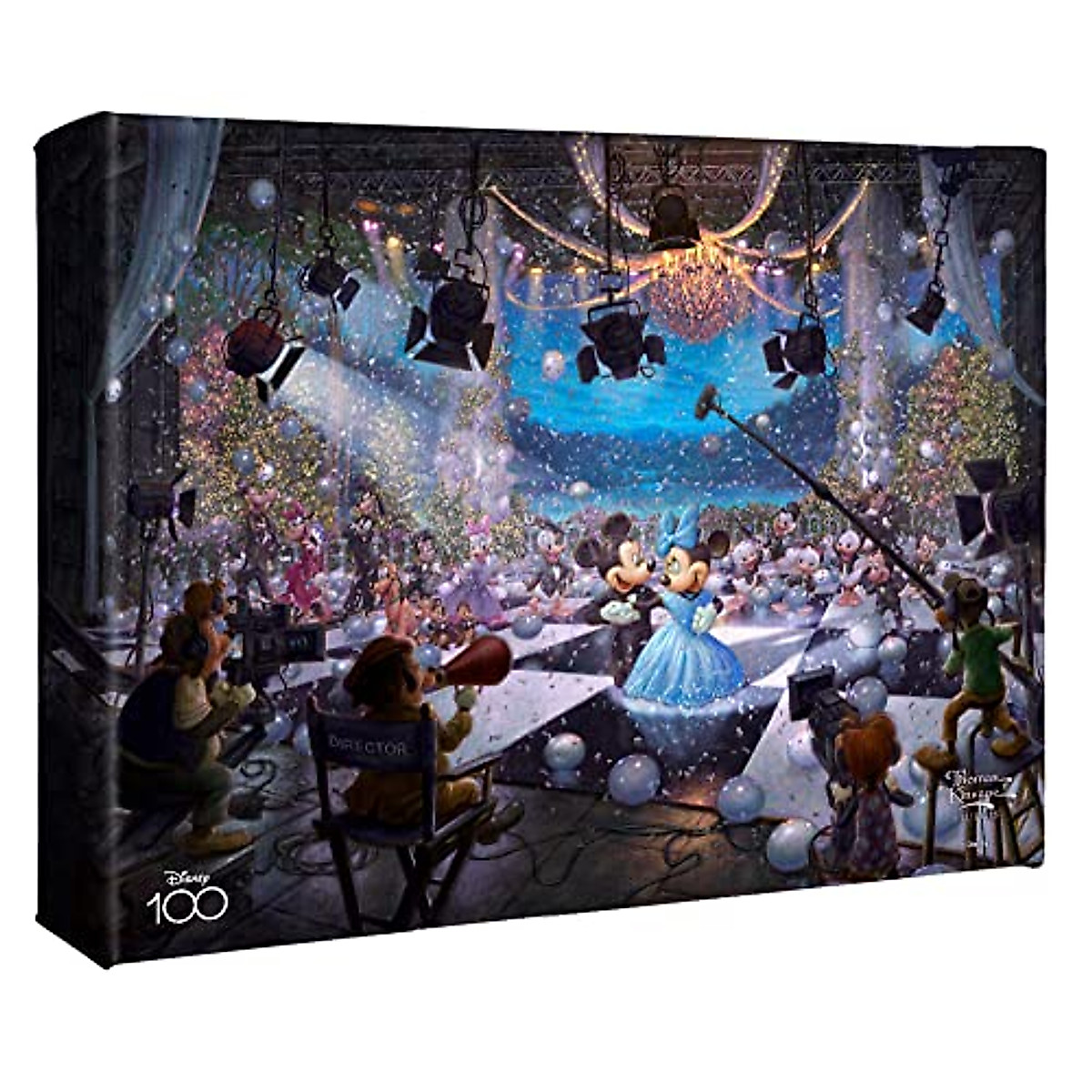 Thomas Kinkade Studios Disney 100th Celebration 8" x 10" Gallery Wrapped Canvas Art | Frameless Canvas Wall Art | Certificate of Authenticity Included