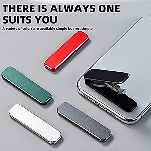 VEVOOD Mobile Phone Desktop Llazy Bracket Flat Back Support Shelf Multi-Functional Portable Aluminum Alloy Foldable Ssmall Bracket (Silver)