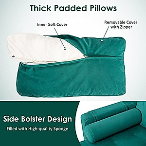 KOMFOTT 97-Inch Extra Large Convertible Sectional Sofa Couch, 3-Seat L Shaped Sofa with Reversible Chaise Lounge, Power Socket & 2 USB Ports, 2 Bolsters, Modular Sleeper Sofa Couch for Living Room